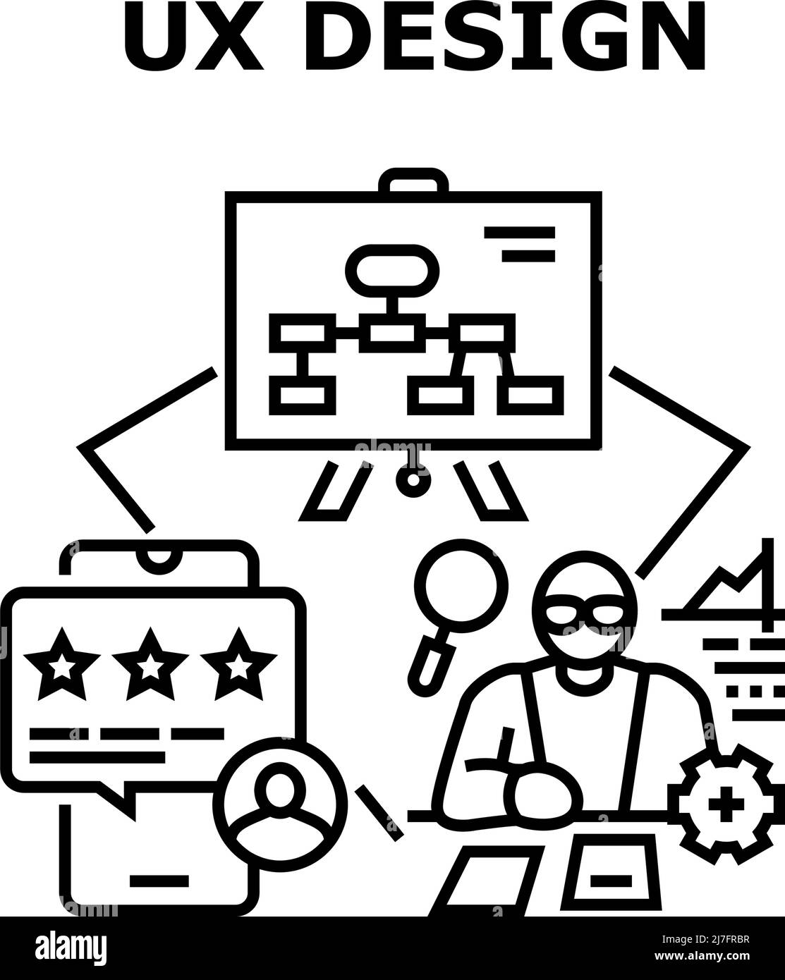 Ux Design Process Vector Concept Illustration Stock Vector Image & Art ...