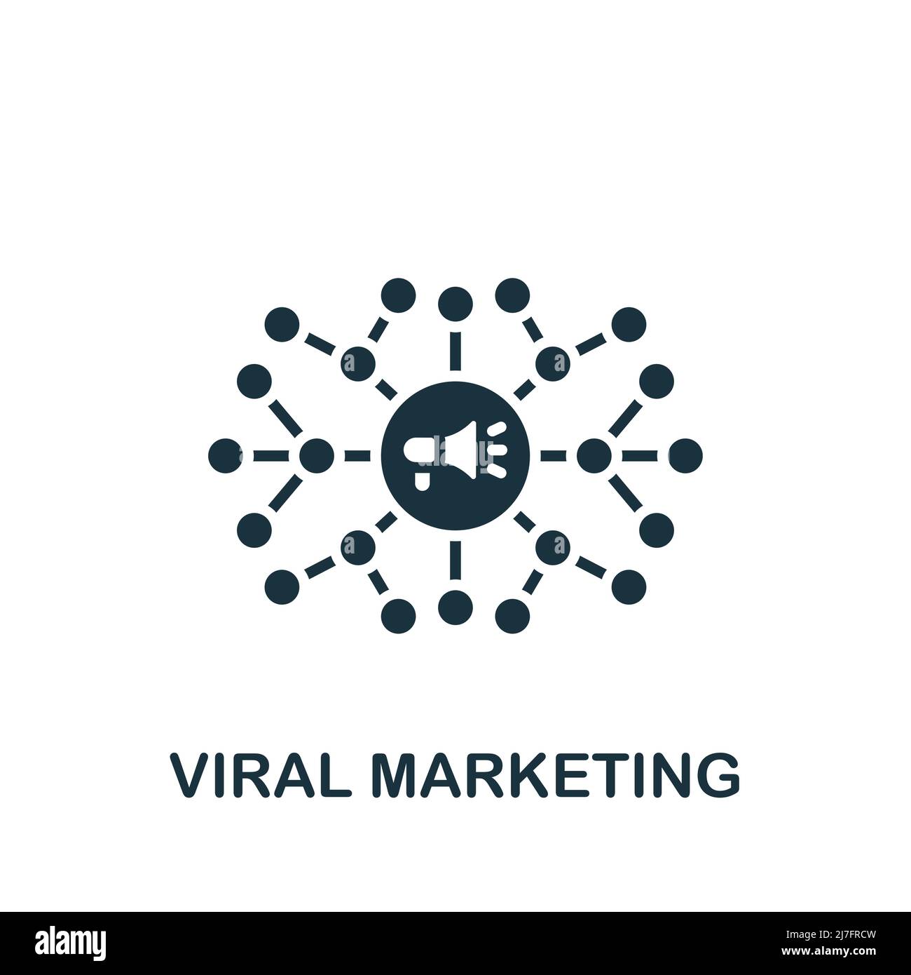 Viral Marketing icon. Monochrome simple Digital Marketing icon for ...