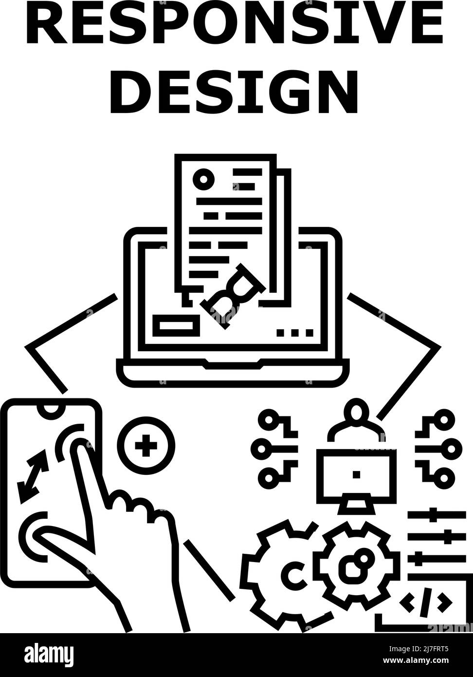 Responsive Design Vector Concept Illustration Stock Vector Image & Art ...