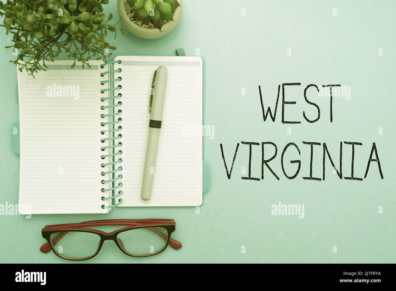 Writing displaying text West Virginia. Conceptual photo United States ...