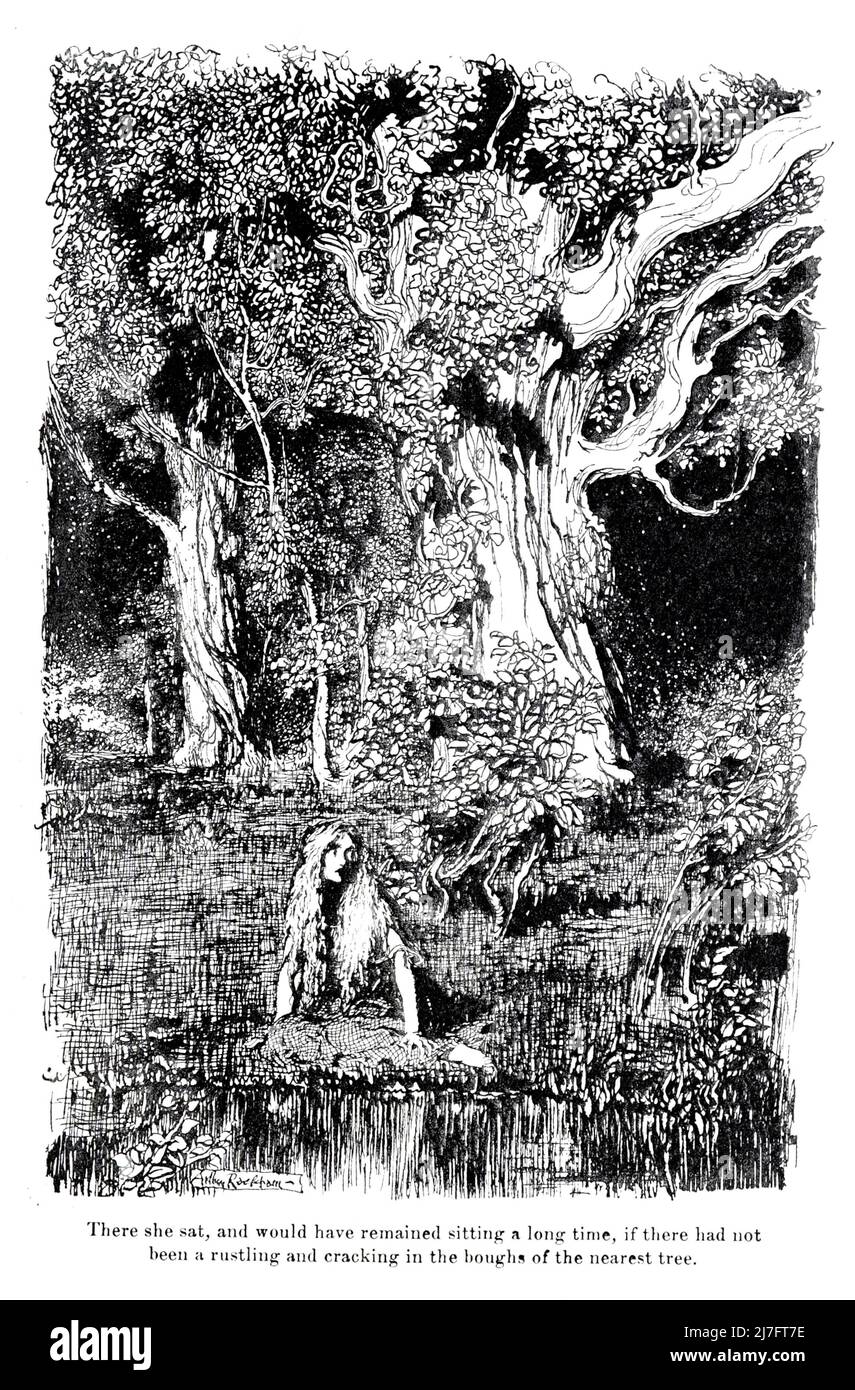 There she sat, and would have remained sitting a long time, if there ...