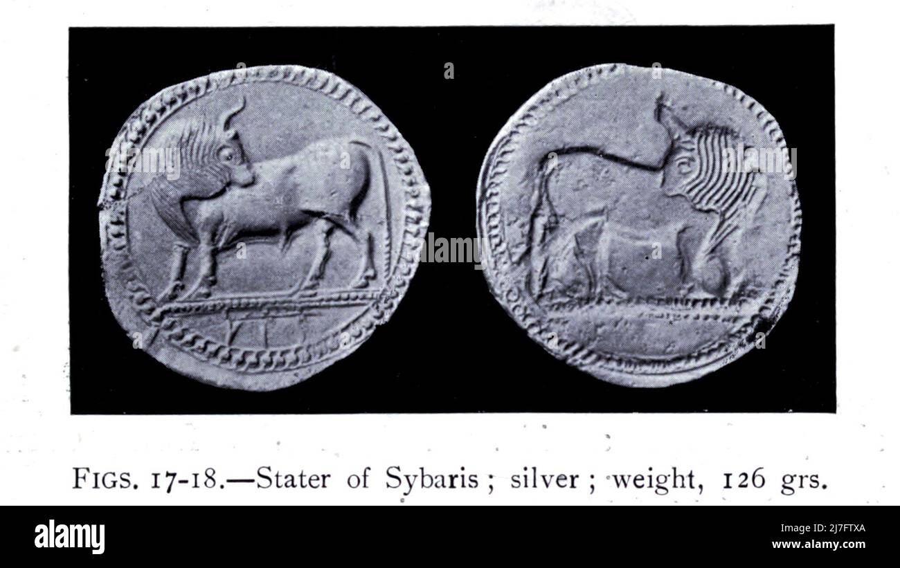 Stater of Sybaris ; silver ; weight, 126 grs From the book ' A short ...