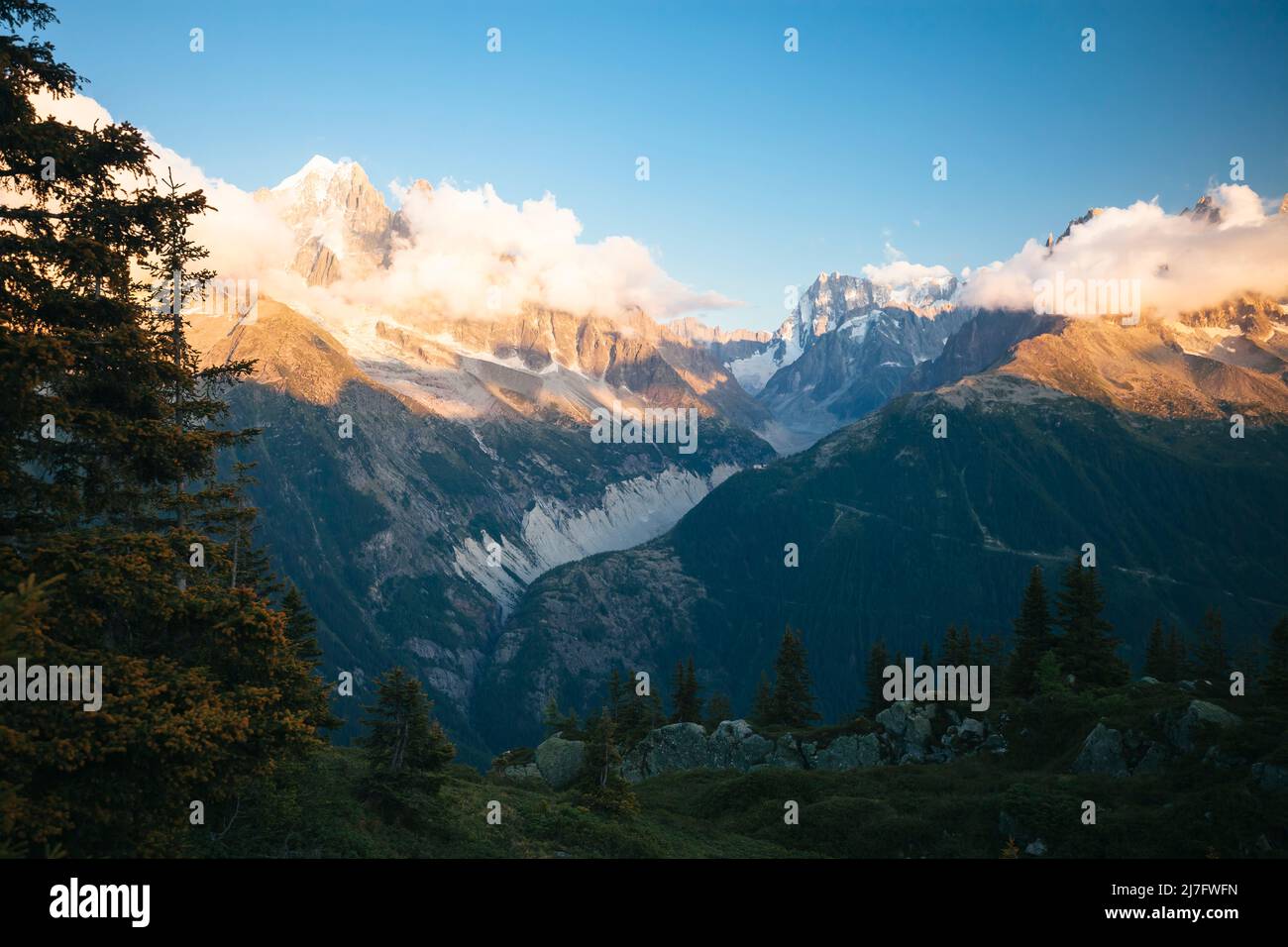 View of mountains Stock Photo - Alamy
