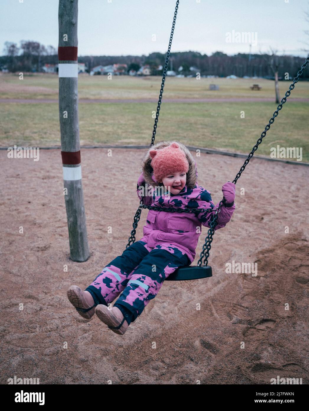 Swinging pink color hi-res stock photography and images - Alamy