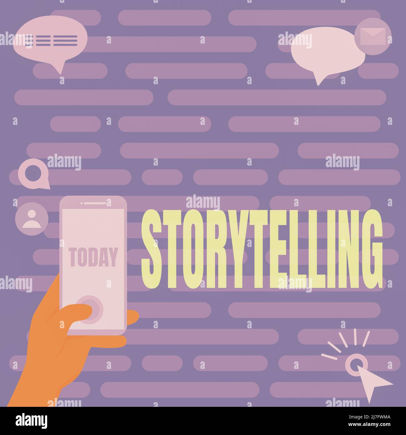 Sign displaying Storytelling. Business showcase social and cultural ...