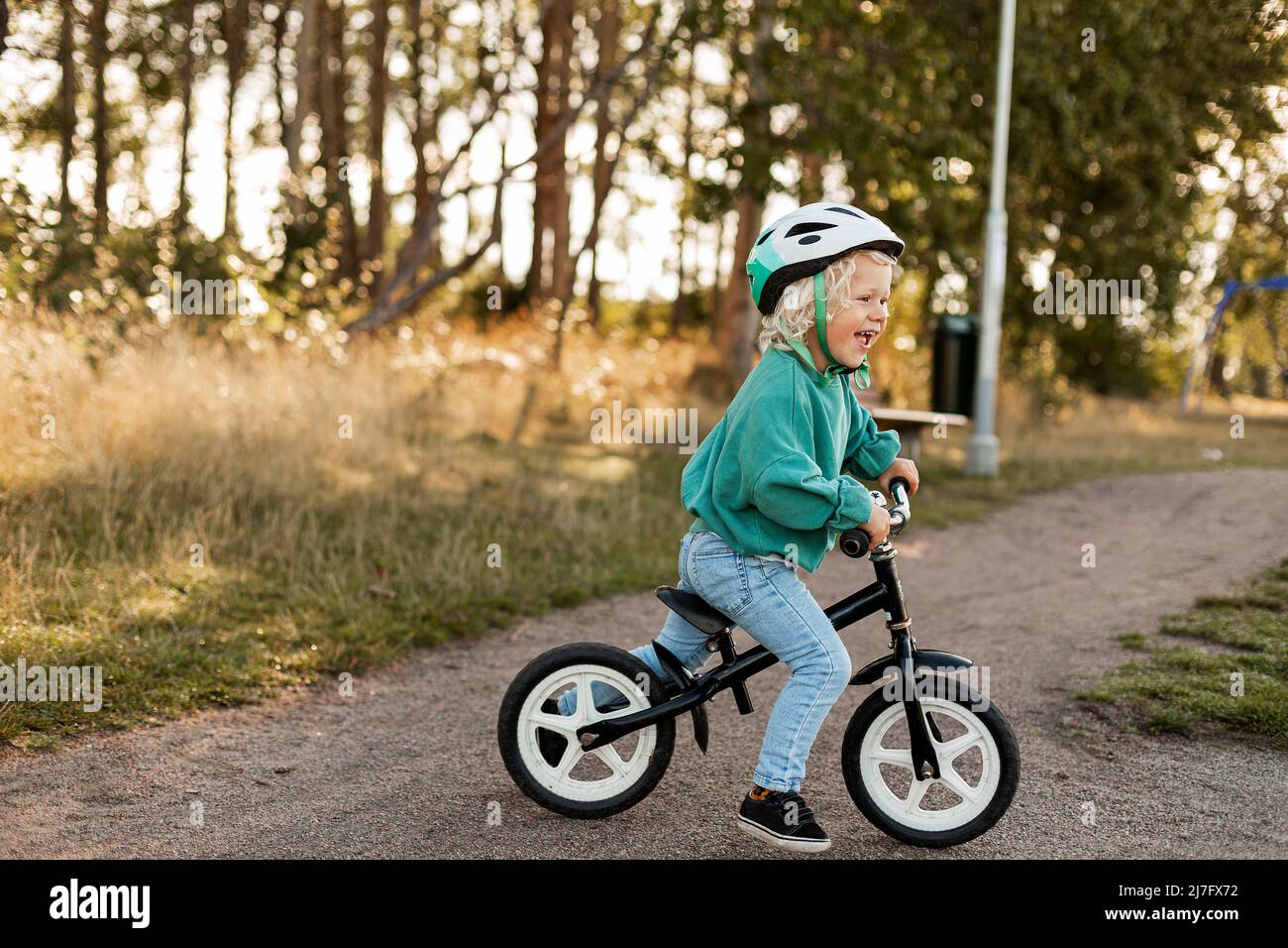 Children balance bike hi-res stock photography and images - Alamy