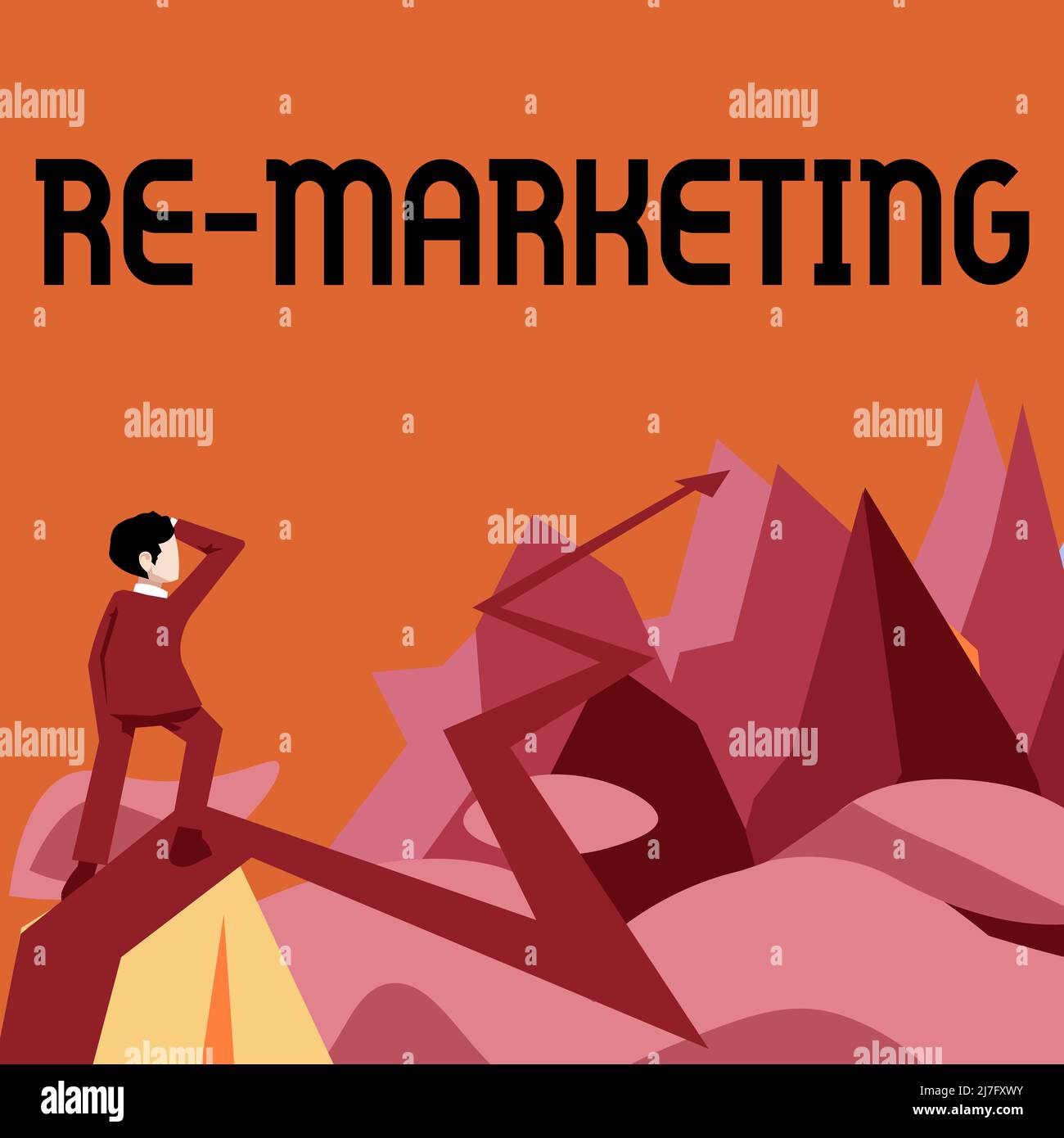 Text sign showing Re Marketing. Internet Concept Strategy to reach ...