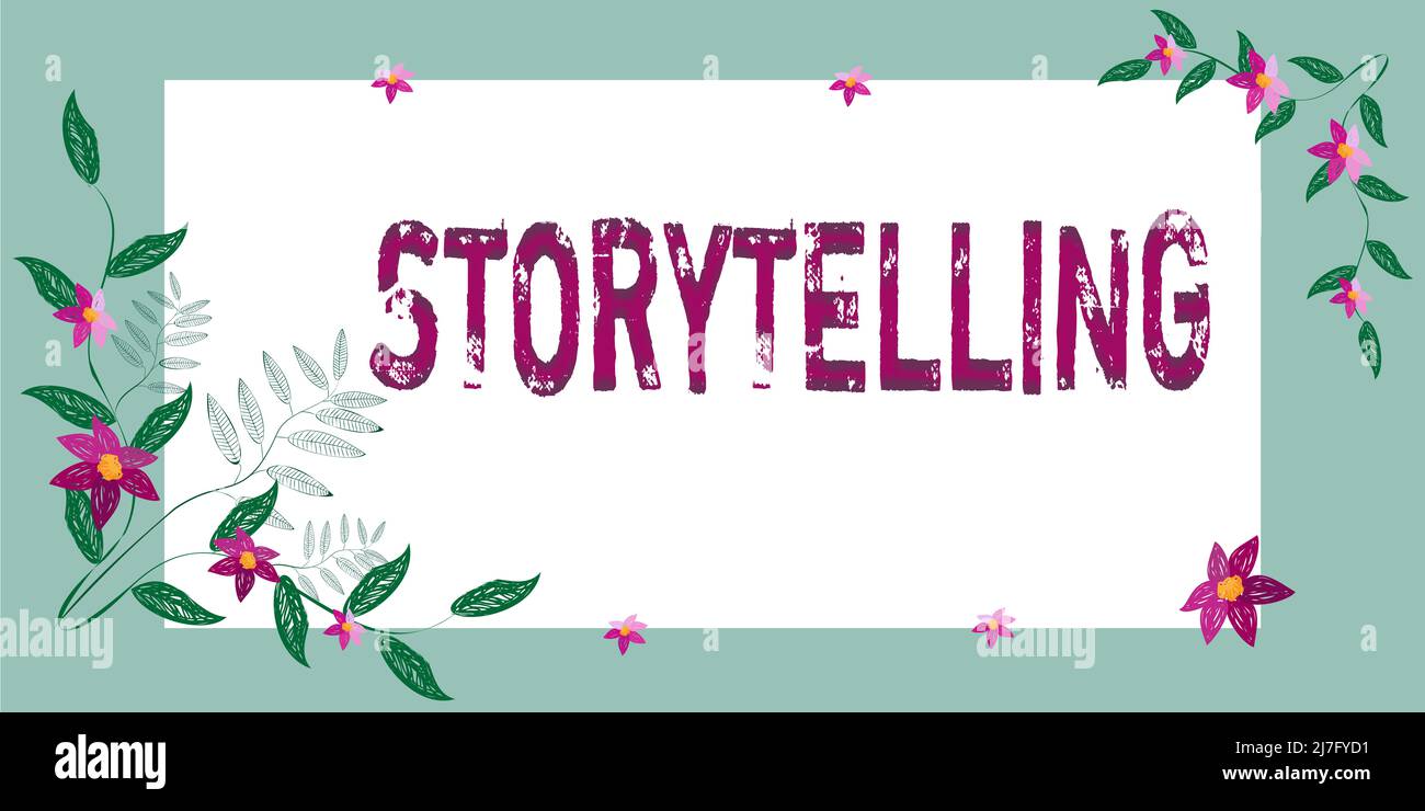 Inspiration showing sign Storytelling. Business concept social and ...