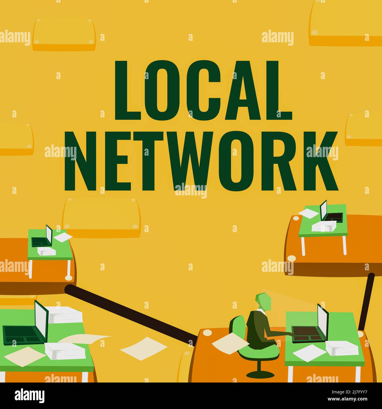 Hand writing sign Local Network. Business approach Intranet LAN Radio ...