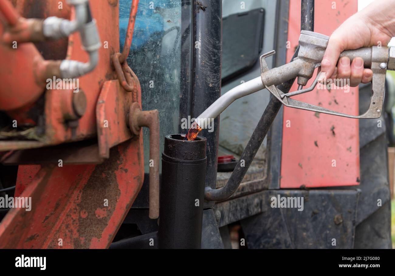 Fueling tractor hi-res stock photography and images - Alamy