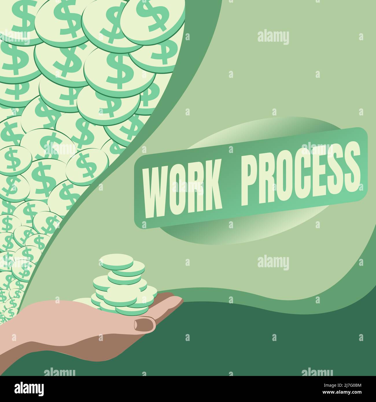 Hand writing sign Work Process. Conceptual photo Standard procedures ...