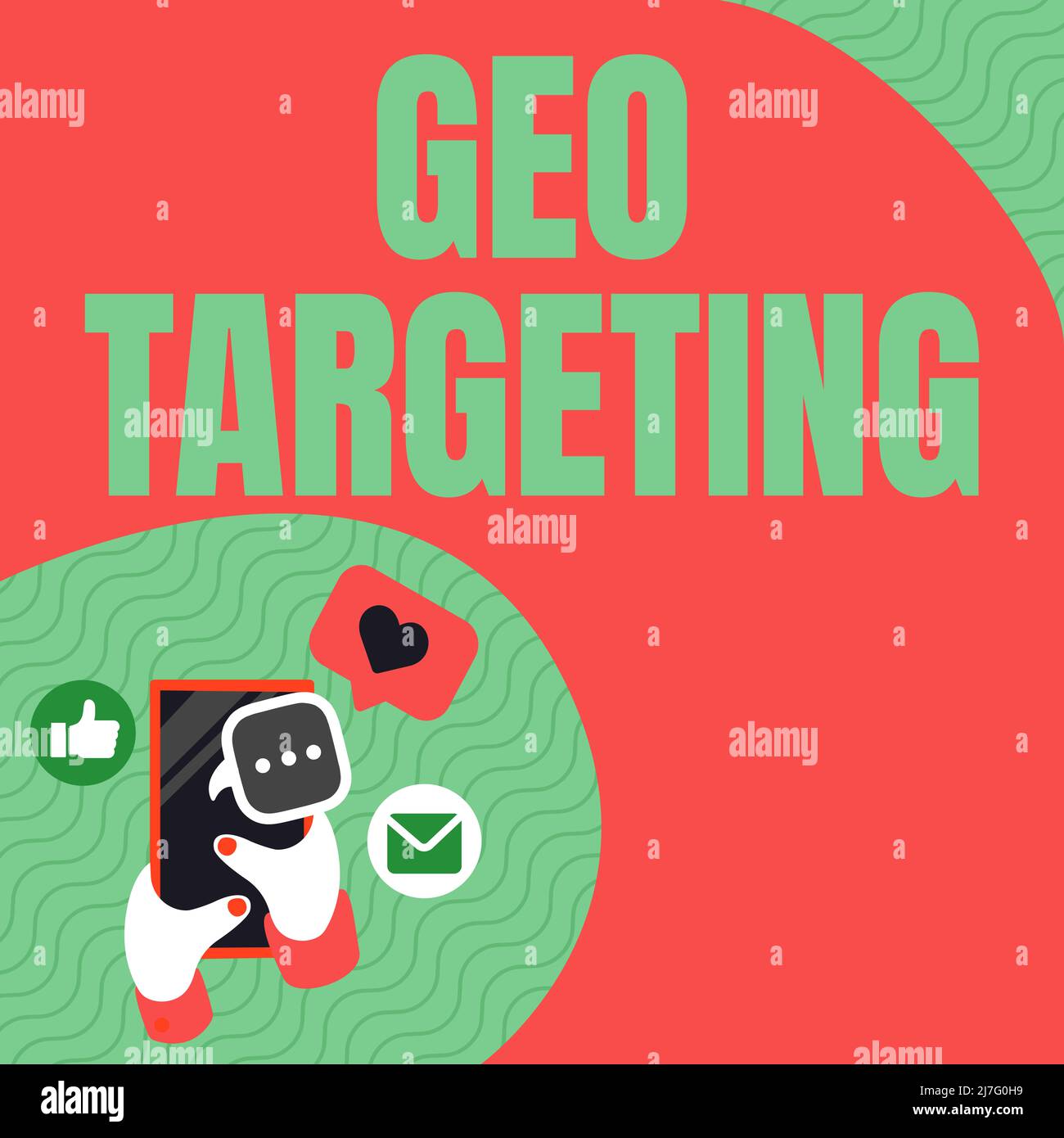 Conceptual caption Geo Targeting. Concept meaning Digital Ads Views IP ...