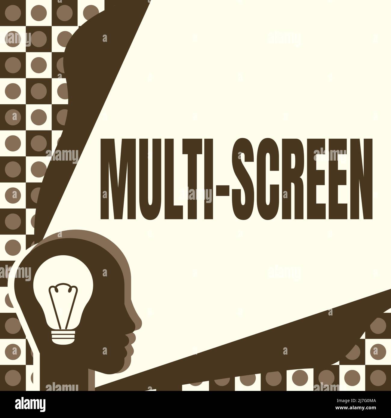 Hand writing sign Multi Screen. Conceptual photo Having or involving ...