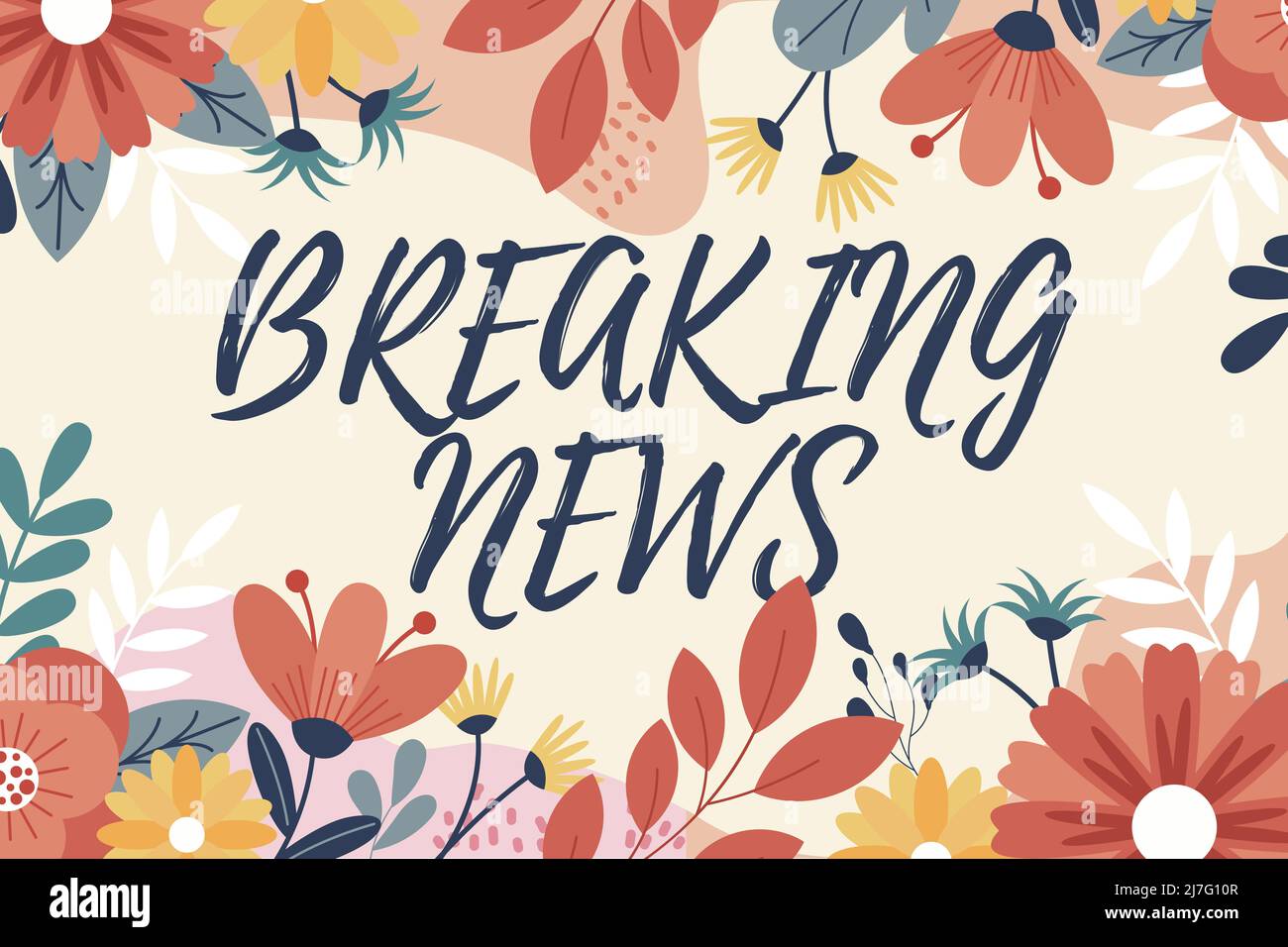 Conceptual display Breaking News. Internet Concept Special Report ...