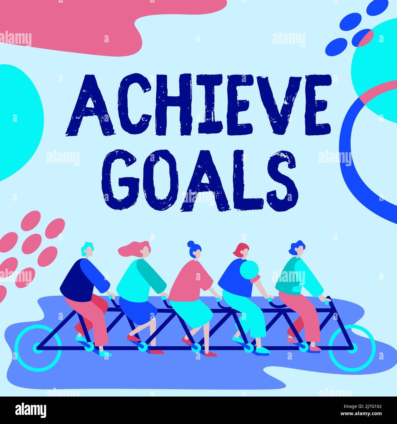 Handwriting text Achieve Goals. Business idea Results oriented Reach ...