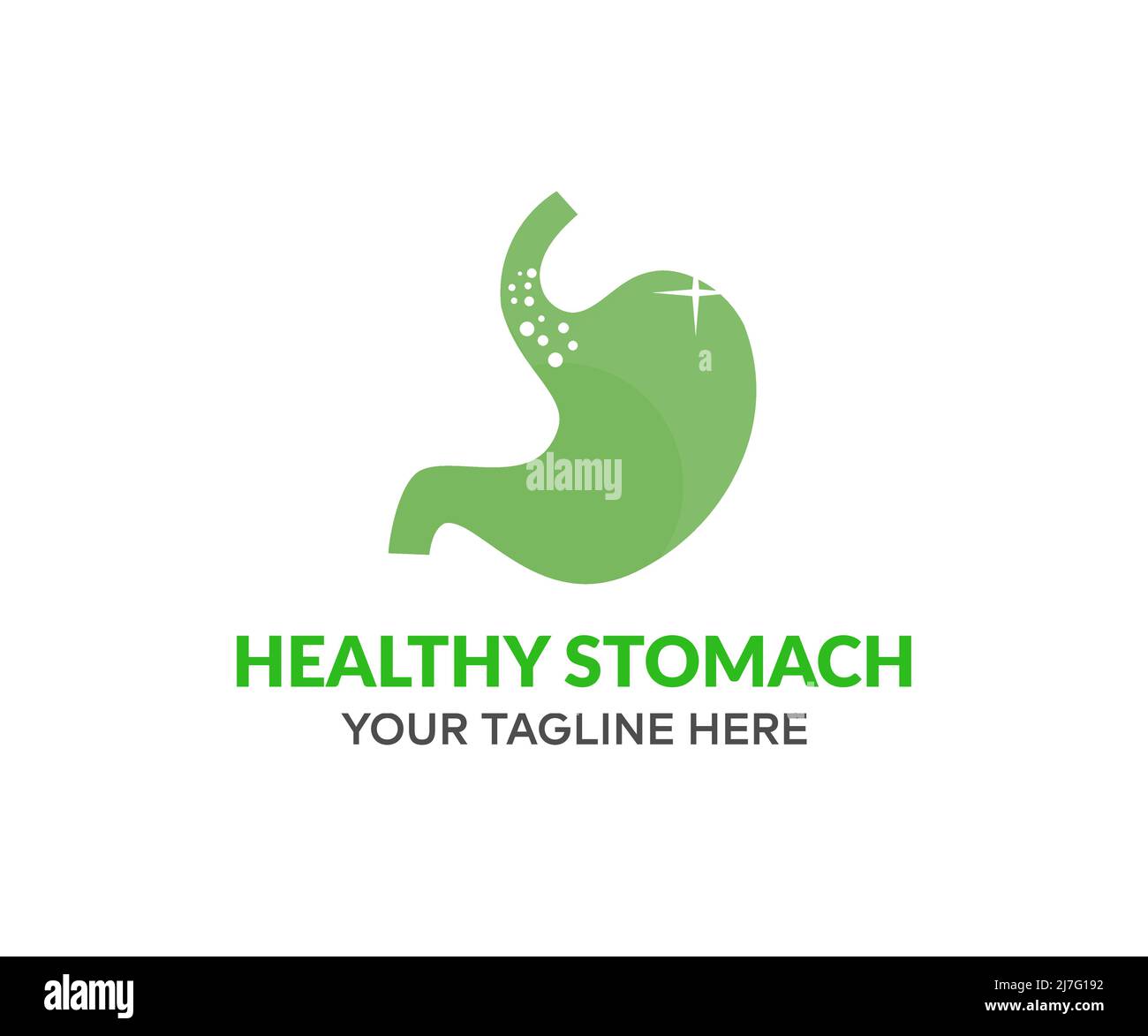 Healthy stomach, gastroenterology health concept logo design. Nutrition ...