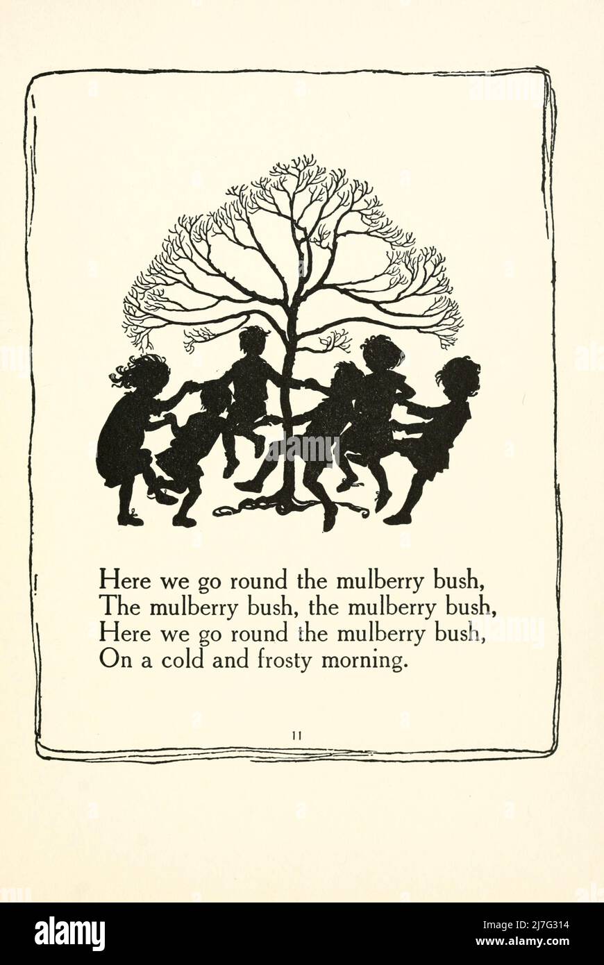 Here we go round the mulberry bush from ' Mother Goose The old nursery ...