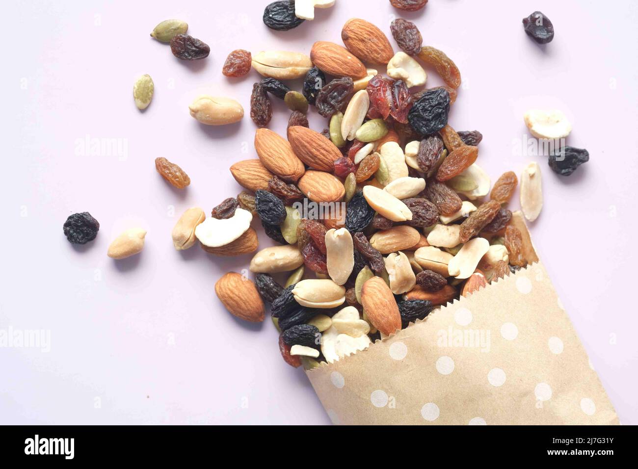 Packet of mixed nuts and fruits hi-res stock photography and images - Alamy