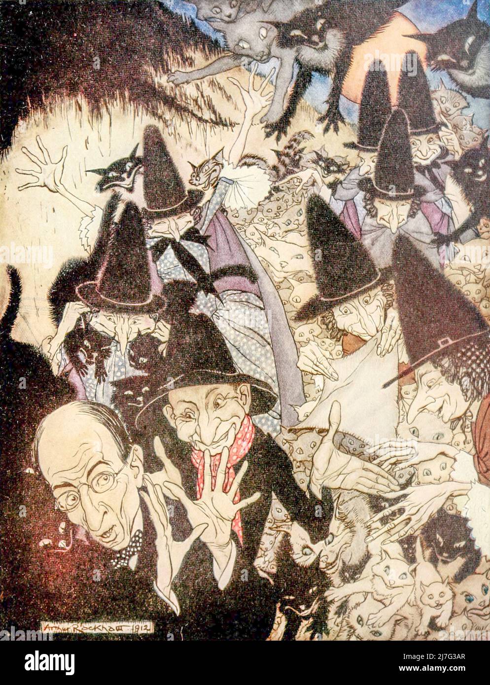 As I was going to St. Ives, I met a man with seven wives; Each wife had ...