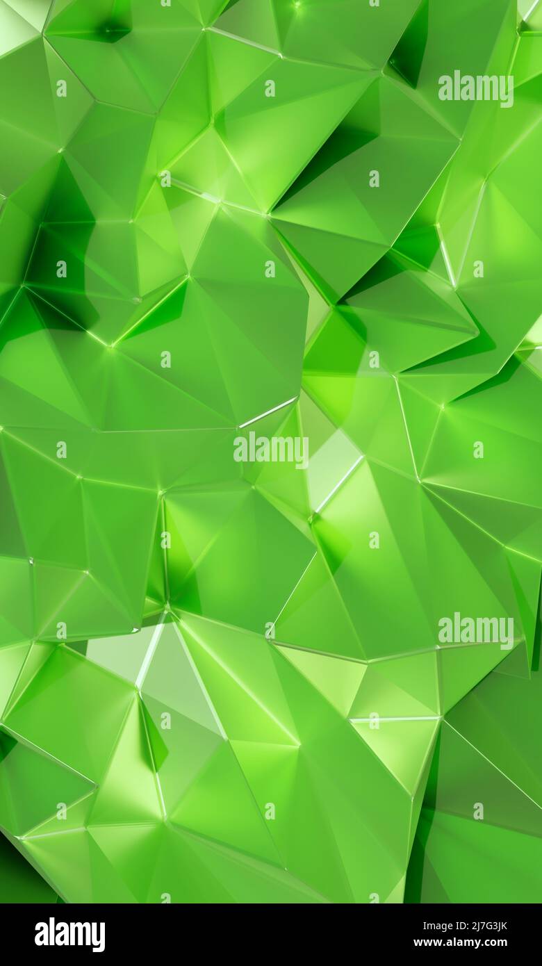 Abstract geometric pattern vertical Green background polygon triangle background brings the ...