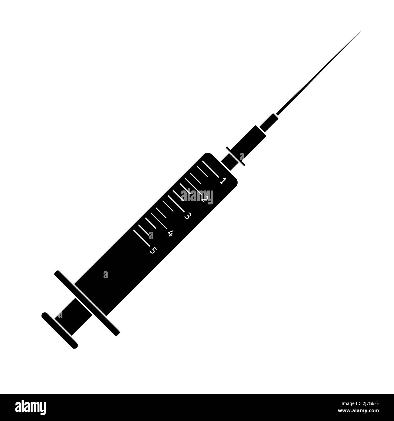 Syringe blood on black background Black and White Stock Photos & Images ...