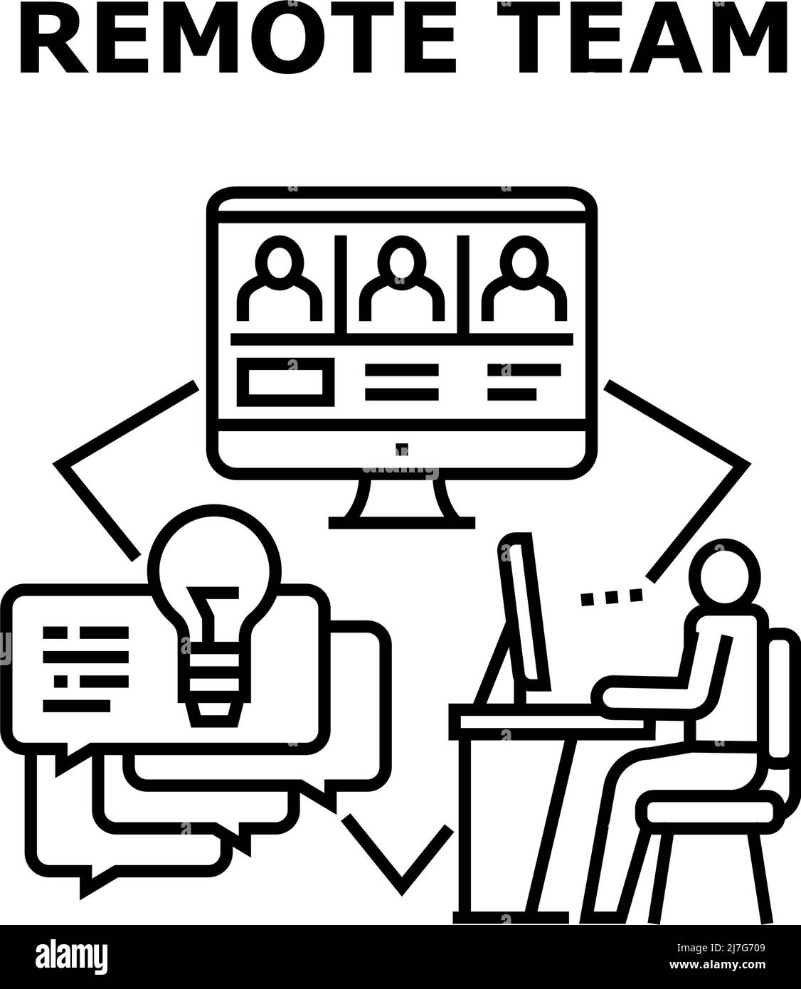 Distant briefing Stock Vector Images - Alamy