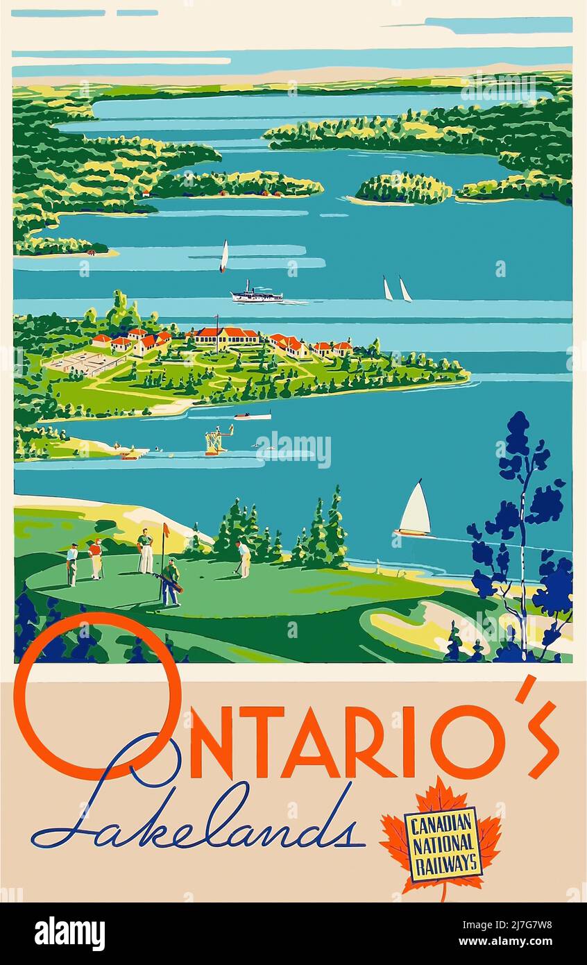 Canadian railway poster hi-res stock photography and images - Alamy