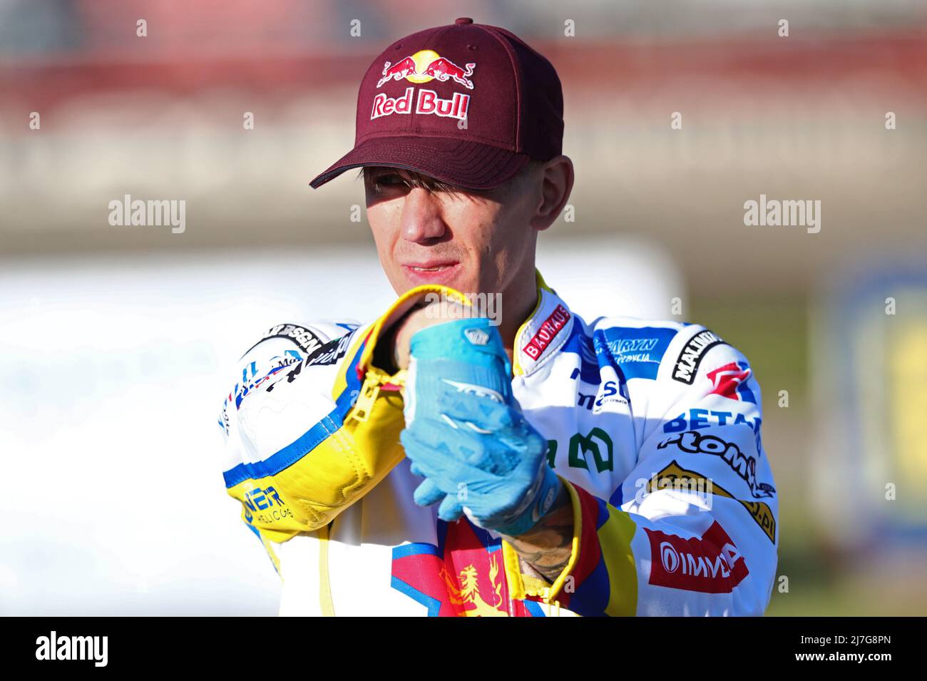 Maciej Janowski, Dackarna, in the speedway match in the Elite Series ...