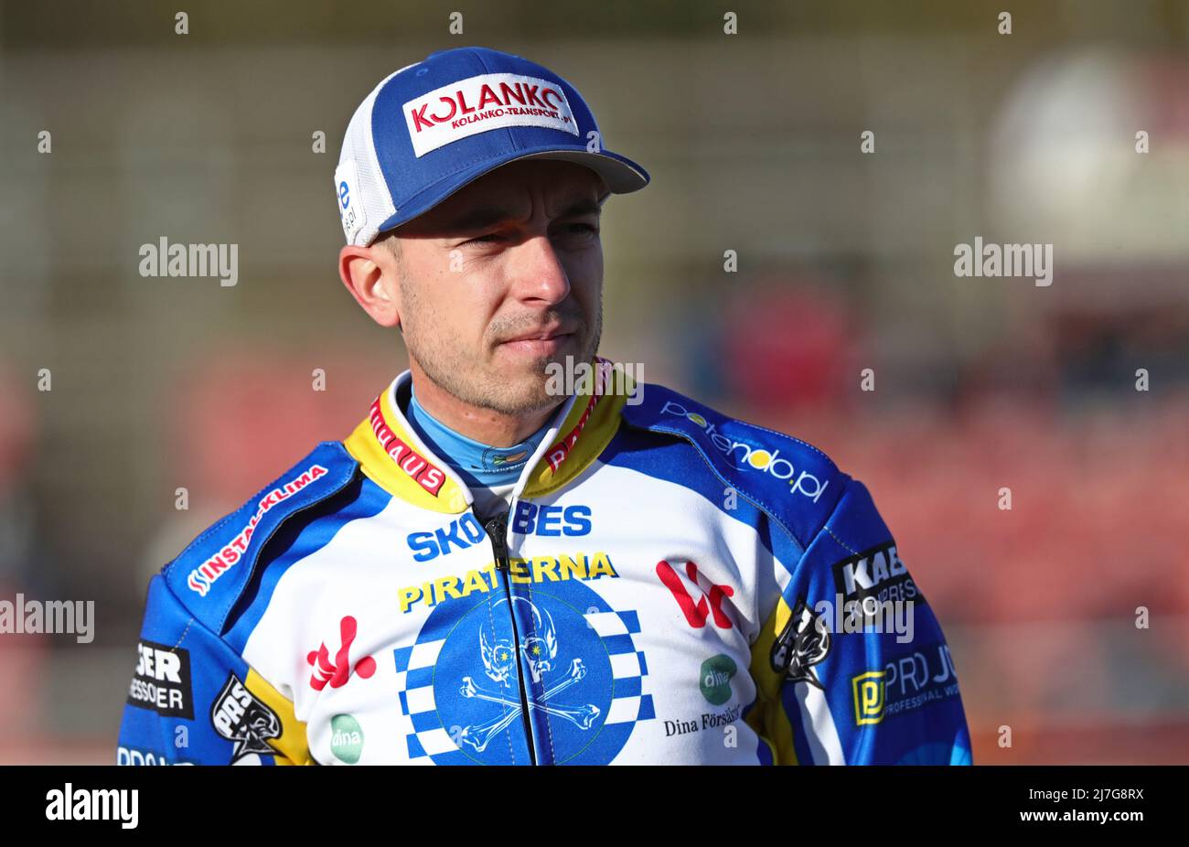 Jakub Jamrog, Piraterna, in the speedway match in the Elite Series ...