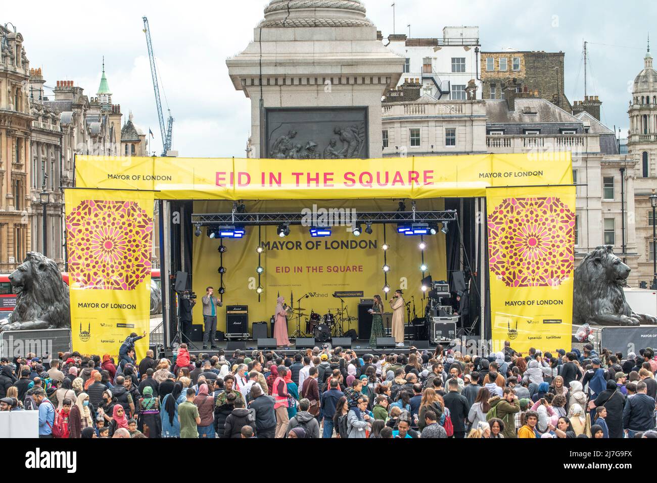 London celebrates Eid in the Square at Trafalgar Square. The unique ...