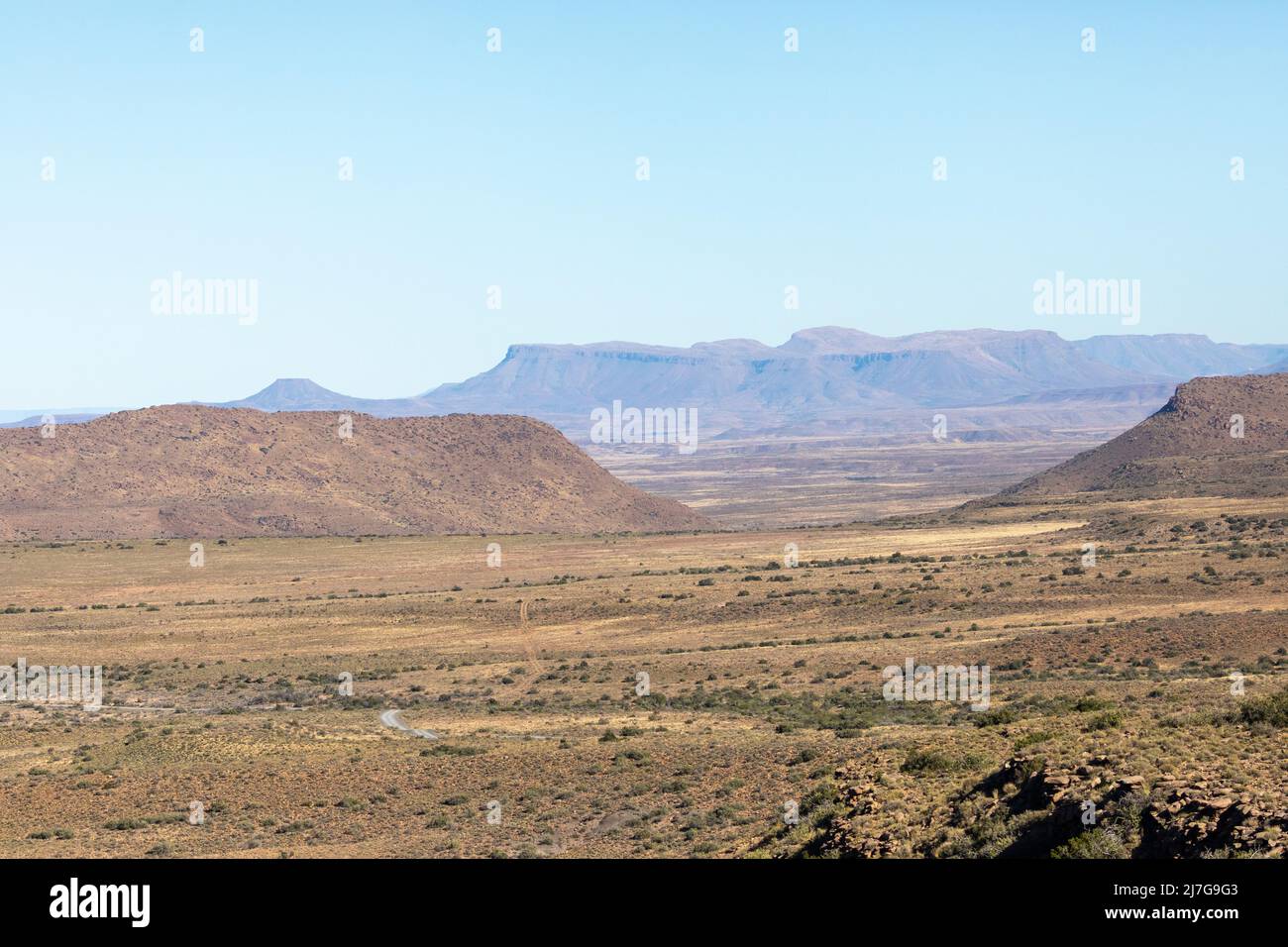 Karoo mountain landscape, Karoo National Park, Western Cape, South ...