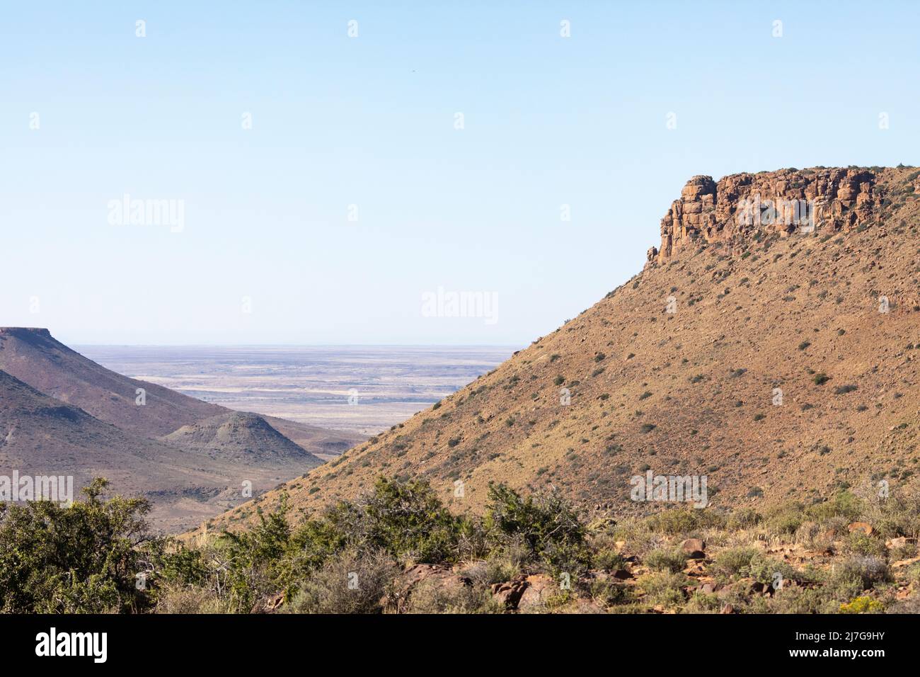 Karoo mountain landscape, Karoo National Park, Western Cape, South ...