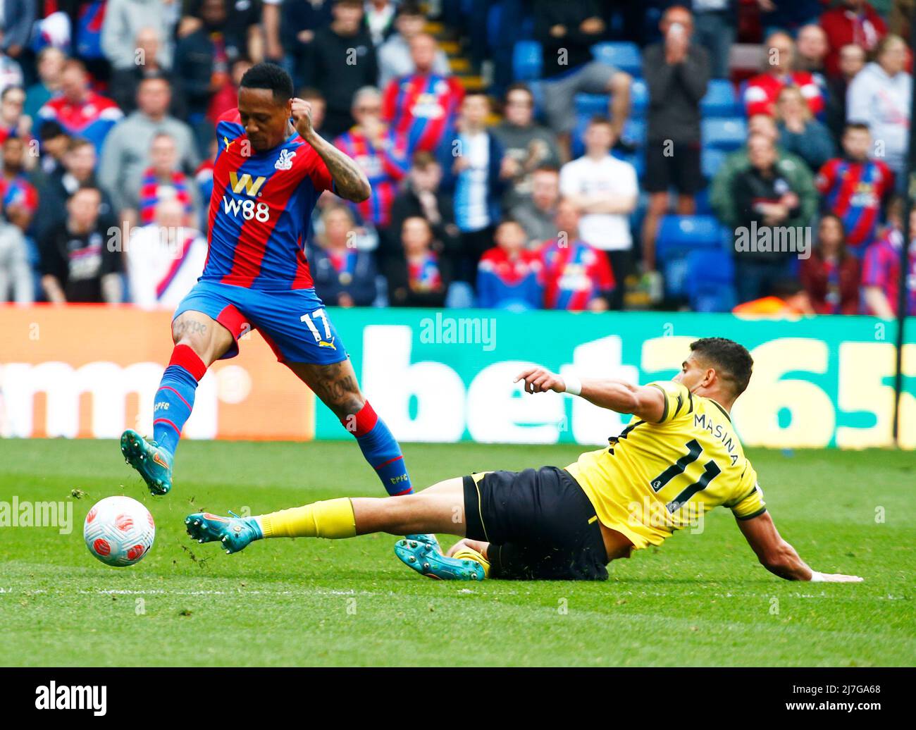 LONDON, United Kingdom, MAY 07: Crystal Palace's Nathaniel Clyne during ...