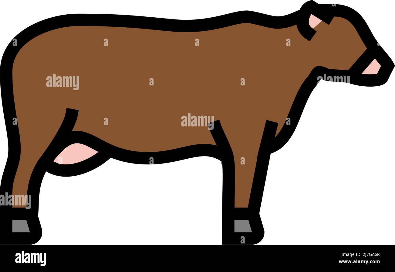 cattle beef color icon vector illustration Stock Vector Image & Art - Alamy