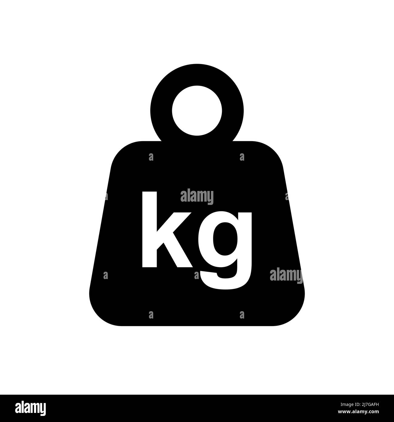 Weight icon. Kg weight logo. Kettlebell icon. Dumbbell symbol in flat ...