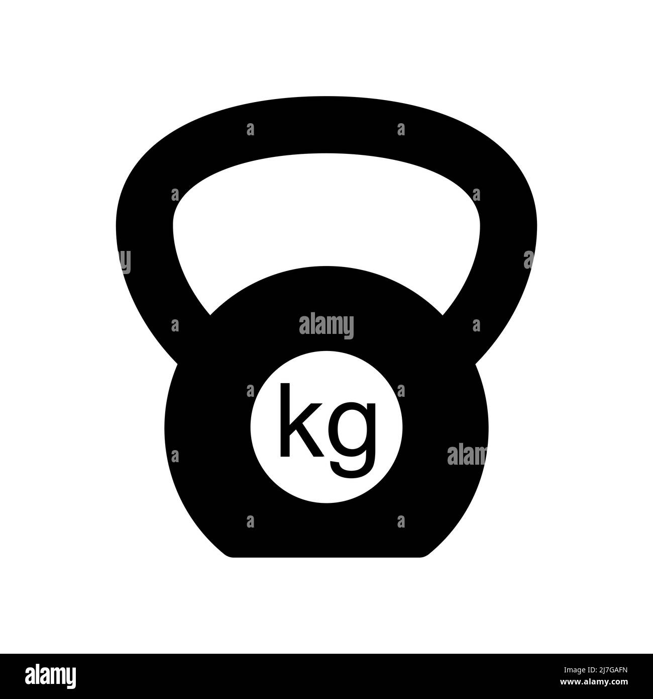 Weight icon. Kg weight logo. Kettlebell icon. Dumbbell symbol in flat ...