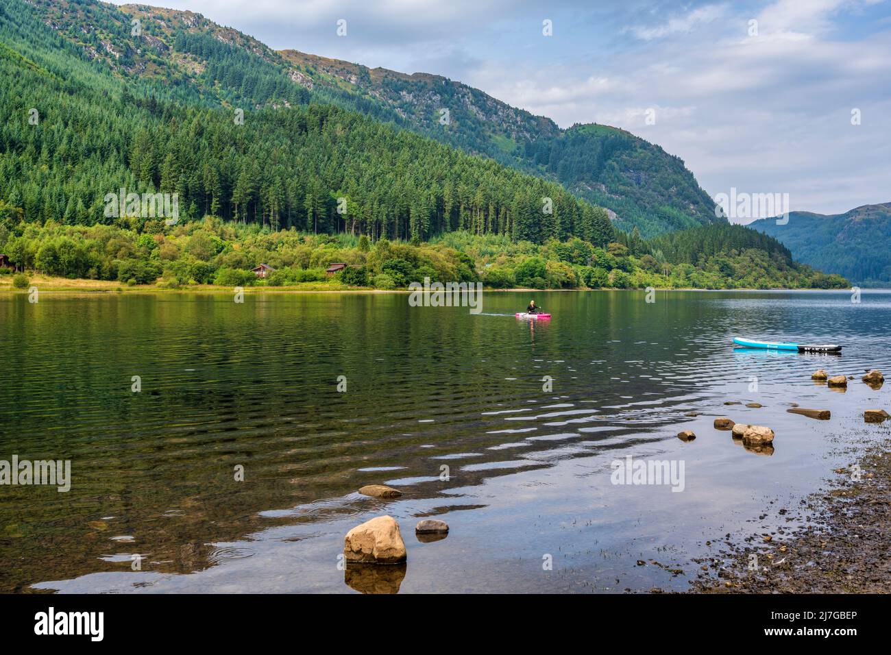Summer colours on Loch Lubnaig in the Loch Lomond and Trossachs ...