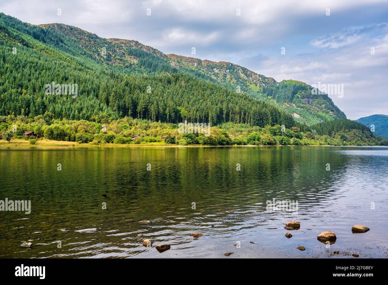 Summer colours on Loch Lubnaig in the Loch Lomond and Trossachs ...