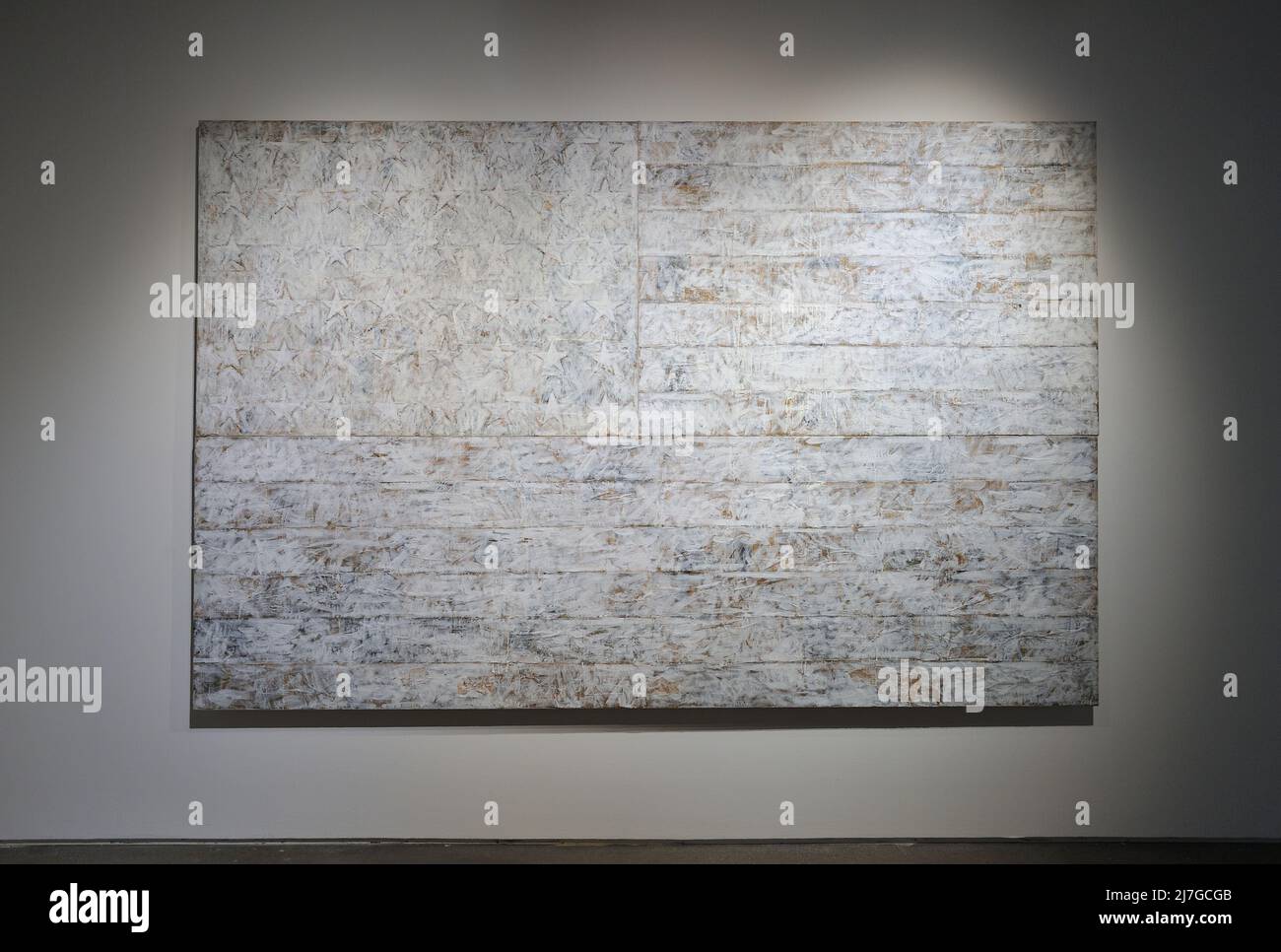 Johns White Flag by Sturtevant on display at Sotheby's as part of "The ...