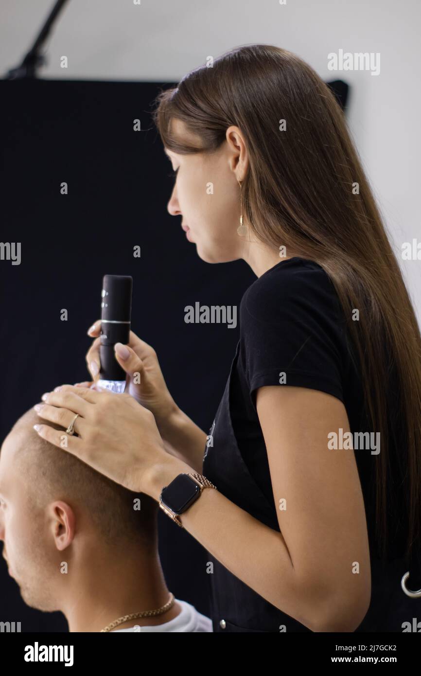 Trichoscopy procedure hi-res stock photography and images - Alamy