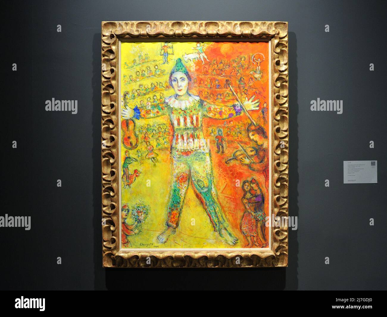 Clown En Jaune by Marc Chagall on display at Sotheby's as part of "The ...