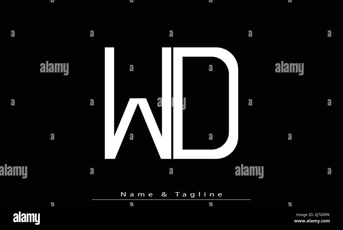 Wd minimal logo hi-res stock photography and images - Alamy