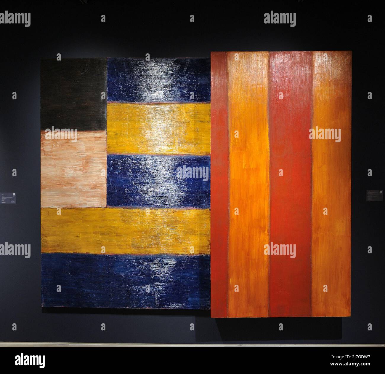 Song by Sean Scully on display at Sotheby's as part of "The New York ...