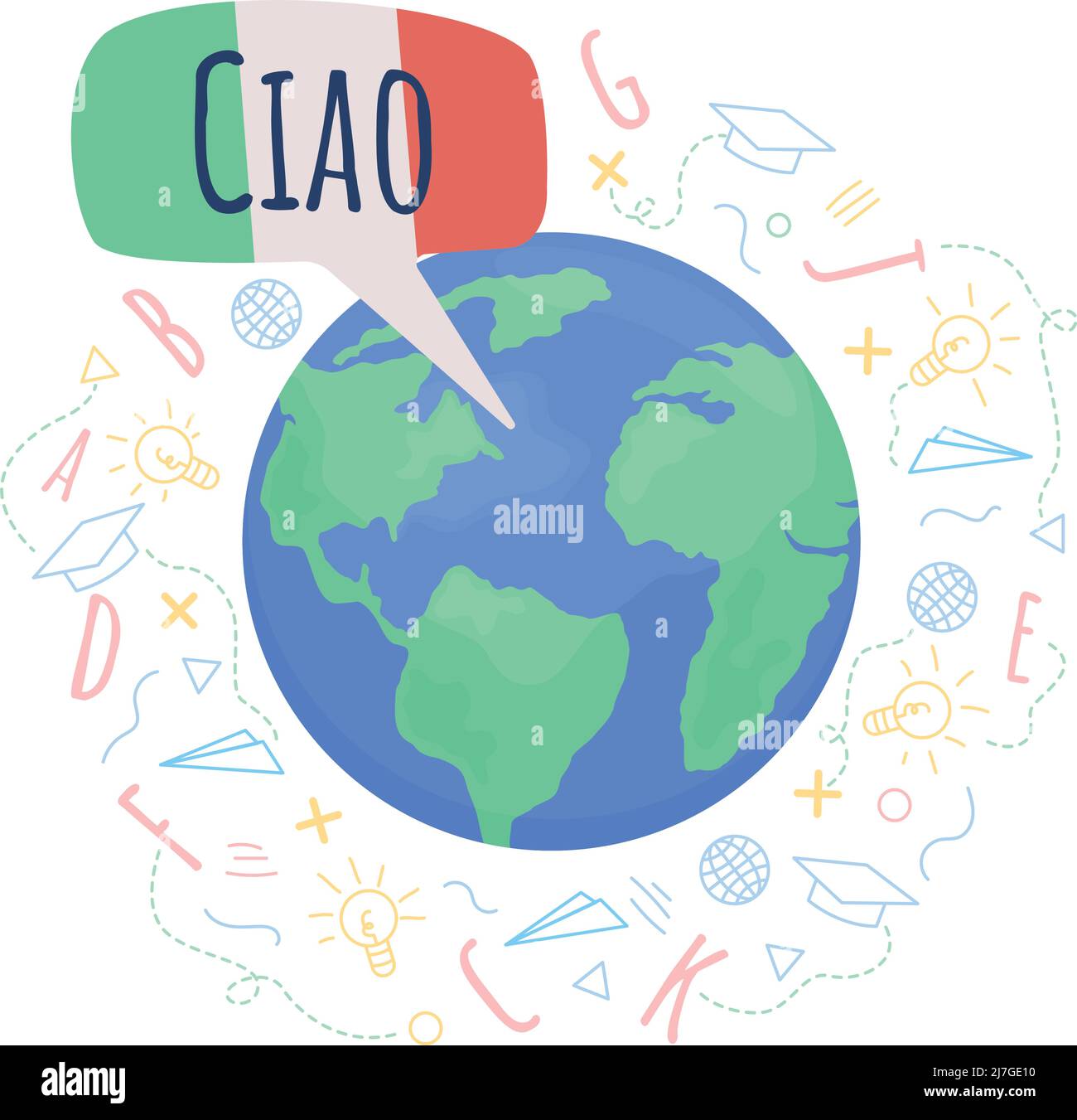 Italian speaking Stock Vector Images - Alamy