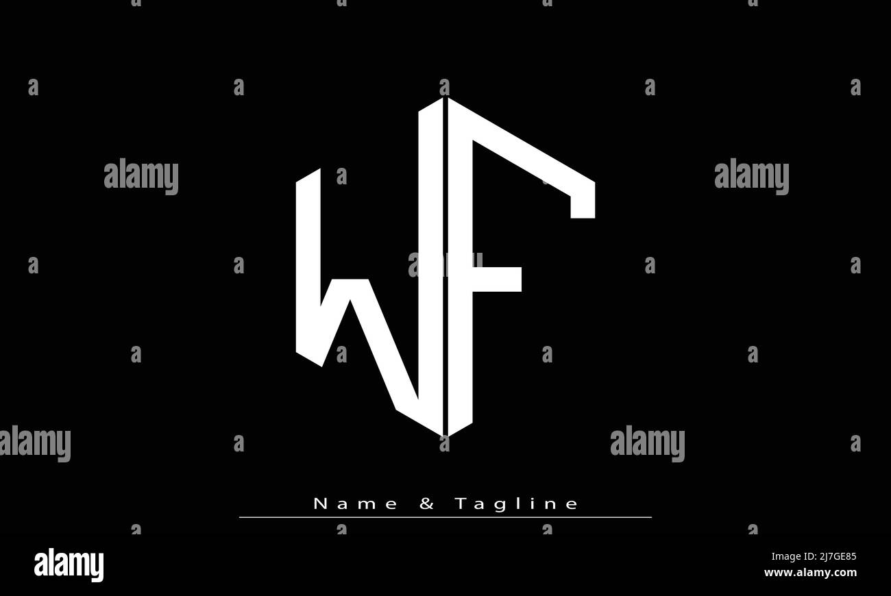 Letter wf logo hi-res stock photography and images - Alamy