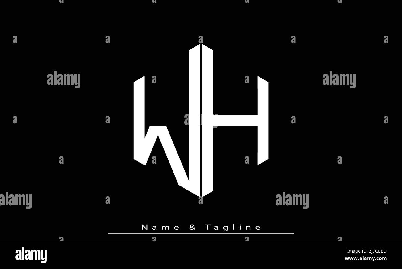 Alphabet letters Initials Monogram logo WH , HW Stock Vector Image & Art - Alamy