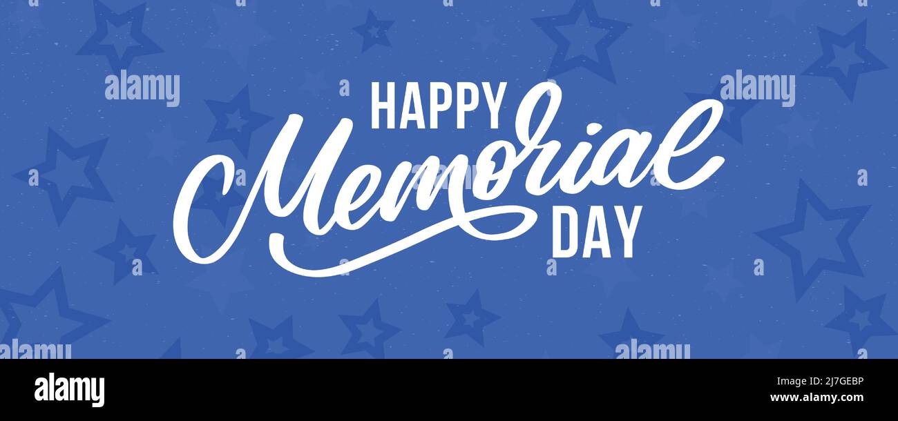 Happy Memorial Day - Stars and Stripes Stock Vector Image & Art - Alamy