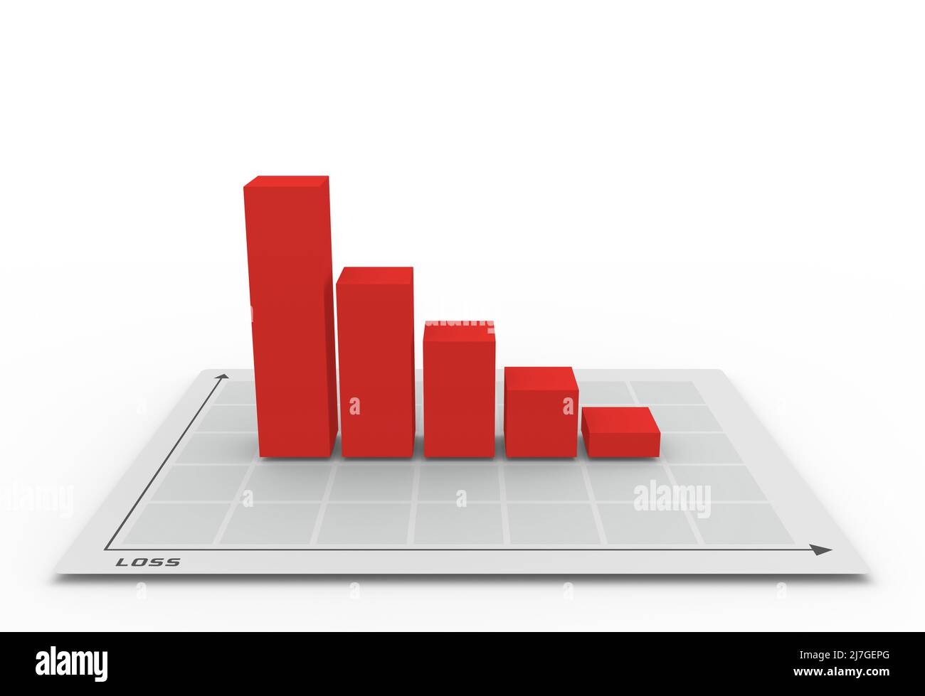Business failure graph down arrow Cut Out Stock Images & Pictures - Alamy