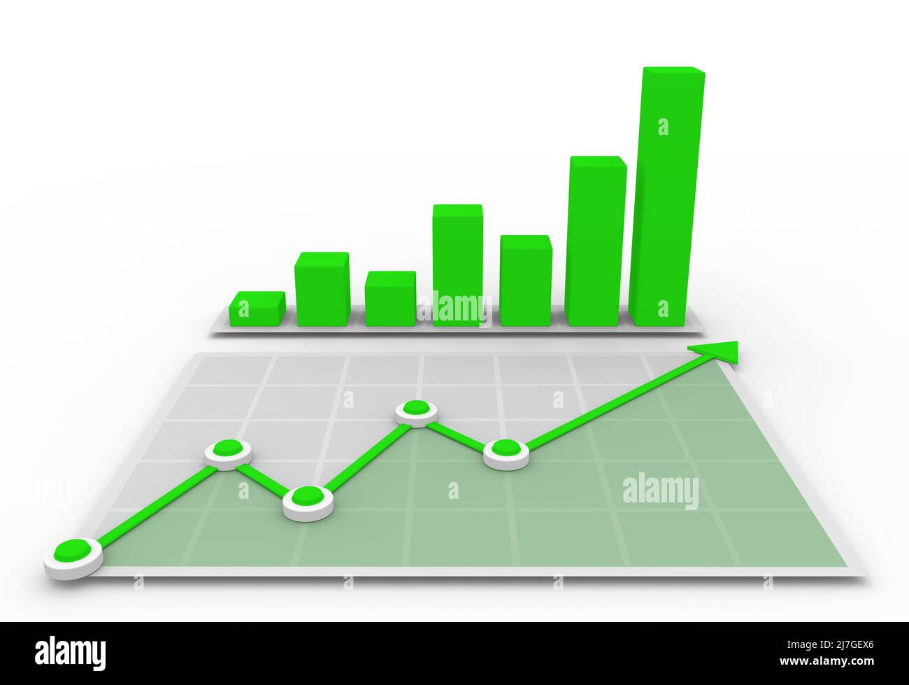 Business graphic chart going up hi-res stock photography and images - Alamy