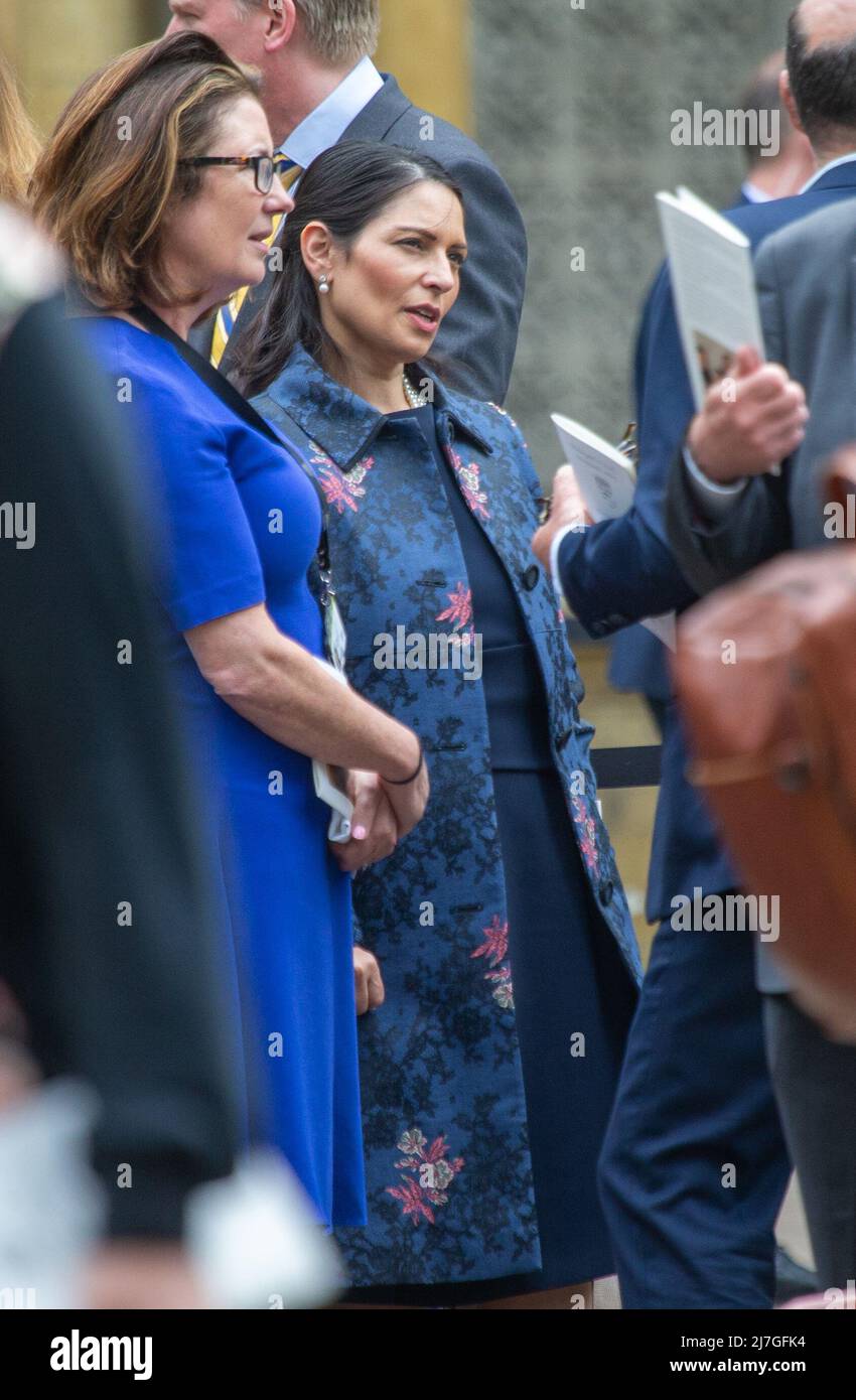 London, England, UK. 9th May, 2022. UK Home Secretary PRITI PATEL is ...